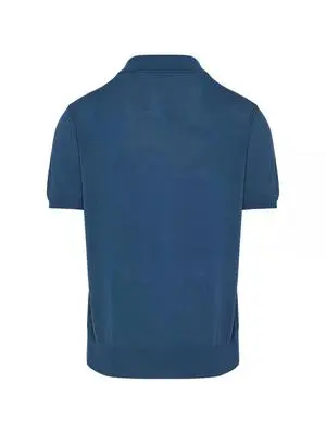 Canali Zip Short-sleeve Polo Shirt