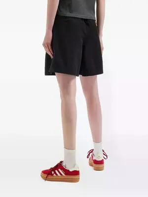 FINGERCROXX Belted Pleated Shorts - Black