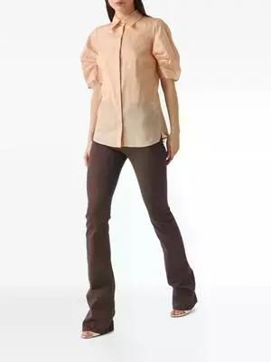 Elisabetta Franchi Bell-bottom Jeans With Golden Metal Details