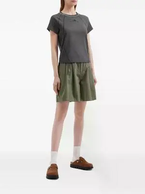 FINGERCROXX Belted Pleated Shorts - Green
