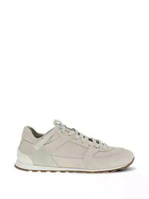 Brunello Cucinelli Lace-up Panelled Sneakers - Neutrals