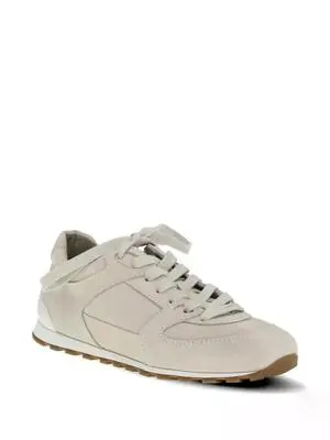 Brunello Cucinelli Lace-up Panelled Sneakers - Neutrals