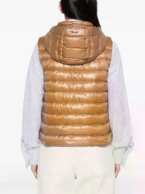 Herno Quilted Waistcoat With Drawstring Collar