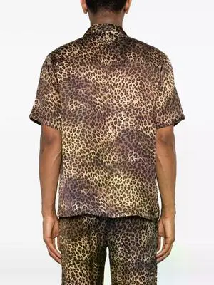 ERNEST W. BAKER Animal-print Short-sleeve Shirt