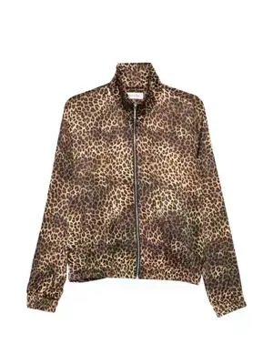 ERNEST W. BAKER Animal Print Zip-up Jacket