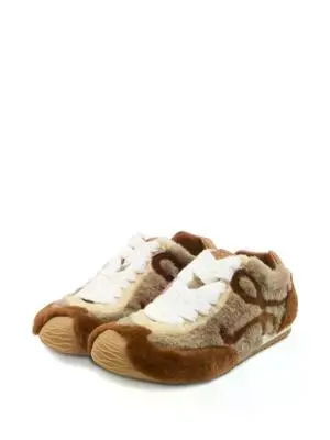 Loewe Ballet Runner 2.0 Shearling Sneakers - Brown