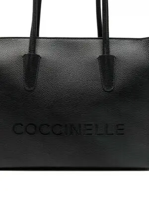 COCCINELLE Medium Myrtha26 Logo-detail Tote Bag - Black