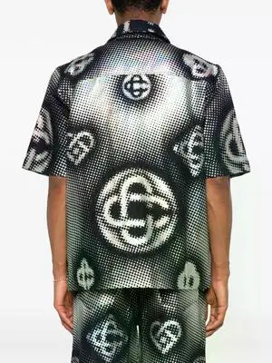 Casablanca Pearlescent Monogram Shirt - Black