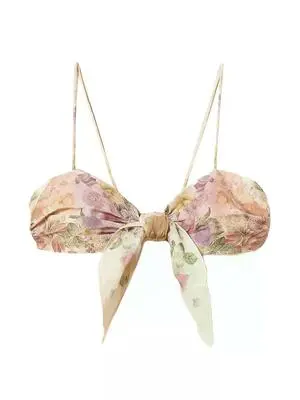 TWINSET Floral-print Bustier Top - Neutrals