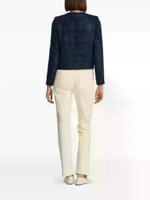 WEILL Braided-trim Tweed Jacket - Blue