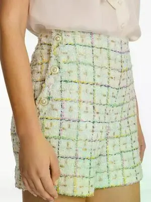 WEILL Pastel Plaid Tweed Shorts