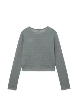 B+AB Embroidered Cropped Cardigan