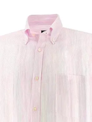 Paul & Shark Striped Linen Shirt - Pink