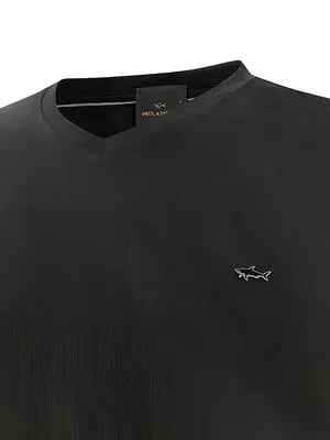 Paul & Shark Mercerised V-neck T-shirt