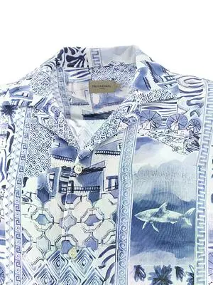 Paul & Shark Printed Linen Shirt