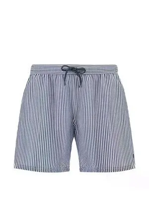 Paul & Shark Stripe-print Swim Shorts - Blue