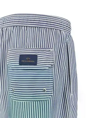 Paul & Shark Stripe-print Swim Shorts