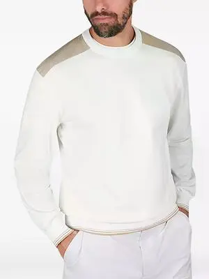 Paul & Shark Crew-neck Panelled Sweater