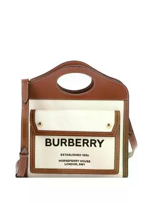 Burberry Logo Pocket Tote With Mini Crossbody Bag