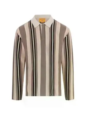 Guest In Residence Striped Rugby Polo Shirt