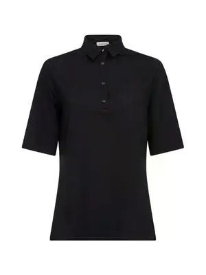 BLANCA VITA Collar Placket Short Sleeve Shirt