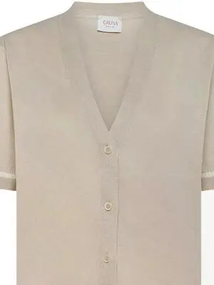 CRUNA V-neck Striped Knitwear