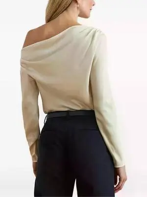 Ralph Lauren Draped Off-shoulder Blouse