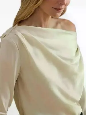 Ralph Lauren Draped Off-shoulder Blouse