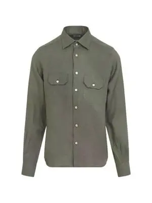 Kiton Chest-pocket Shirt - Green