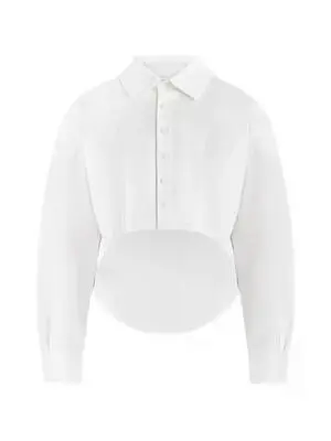 Maniere De Voir Cropped Shirts For Women