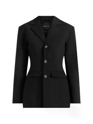 Manière De Voir Claire Marble-button Wide-shoulder Blazer