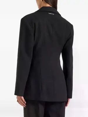 Manière De Voir Claire Marble-button Wide-shoulder Blazer