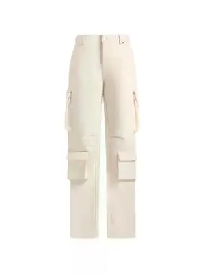 Manière De Voir Emilie Cargo-pocket High-waisted Wide-leg Trousers