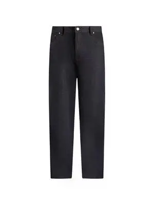Manière De Voir Maniere De Voir Contrast Stitching Tapered Jeans
