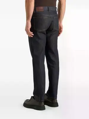 Manière De Voir Maniere De Voir Contrast Stitching Tapered Jeans