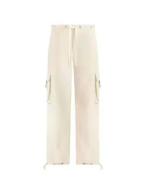 Manière De Voir Maniere De Voir Cargo Pocket Cotton Trousers
