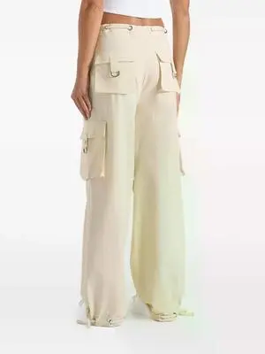 Manière De Voir Maniere De Voir Cargo Pocket Cotton Trousers