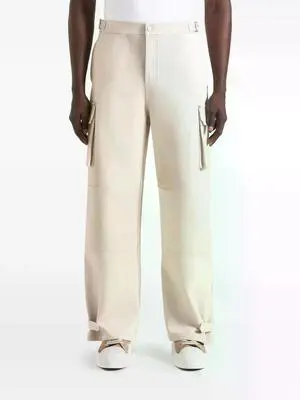 Manière De Voir Mathis Ankle Buckle Cargo Trousers - Neutrals