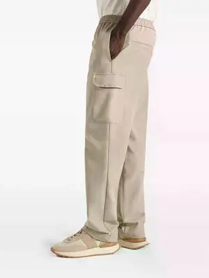 Manière De Voir Maniere De Voir Elasticated Cargo Trousers - Neutrals