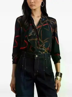Ralph Lauren Printed Pleated Shirt
