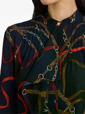 Ralph Lauren Printed Pleated Shirt
