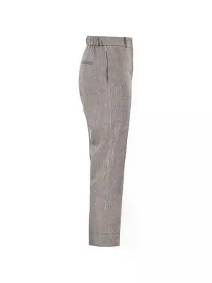 Peserico Regular Fit Trousers - Brown