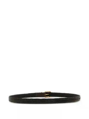 Brunello Cucinelli Braided Stretch Leather Belt