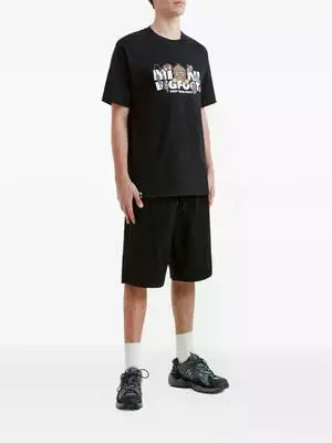 FINGERCROXX Drawstring Cotton Shorts - Black
