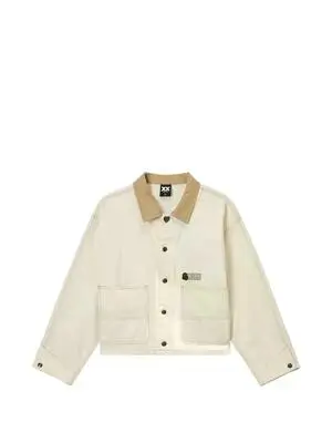 FINGERCROXX Patch Collar Cotton Jacket