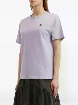 FINGERCROXX Logo-embroidered T-shirt - Purple