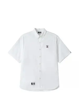 FINGERCROXX Logo-patch Shirt - White