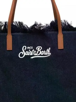 MC2 SAINT BARTH City Logo-embroidered Tote - Blue