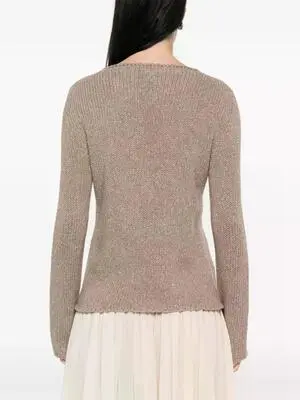 THE ROW Nitha Round-neck Sweater - Neutrals