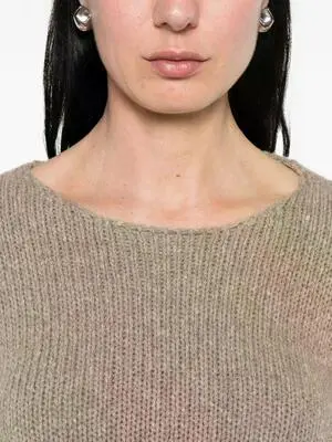 THE ROW Nitha Round-neck Sweater - Neutrals